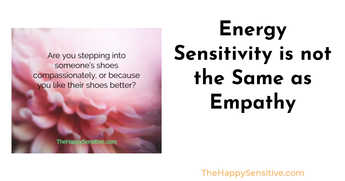Energy Sensitivity is not the Same as Empathy - The Happy Sensitive